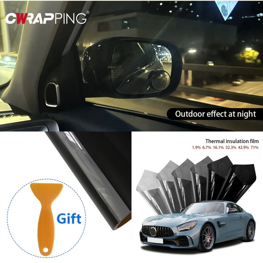 Jual Polarized Car Glass Tinted Window Film Thermal Insulation Shading ...