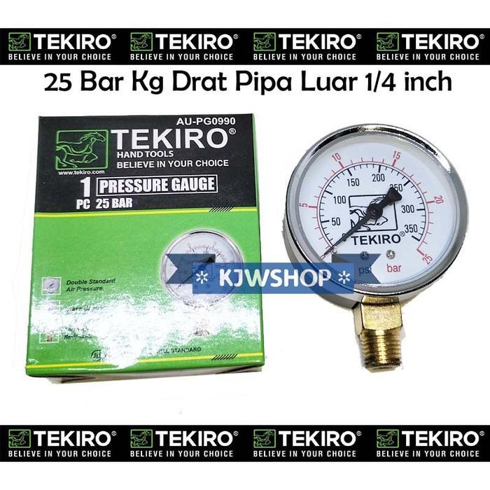 Jual TEKIRO Manometer Alat Pengukur Tekanan Air Uap Gas Pressure Gauge ...