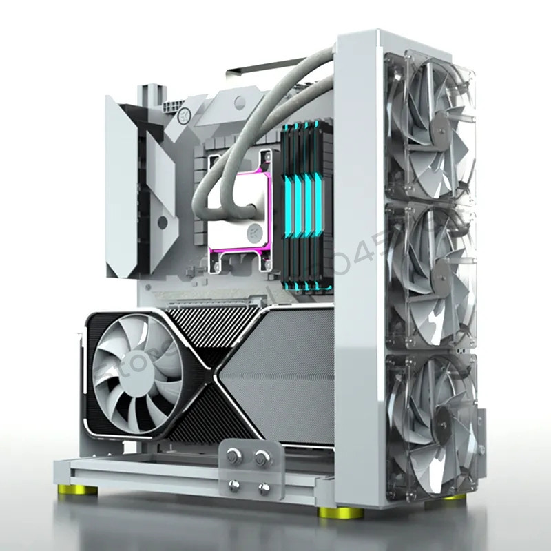 Jual Open Type Computer Case Frame,Vertical Chassis Shelf, DIY Desktop ...
