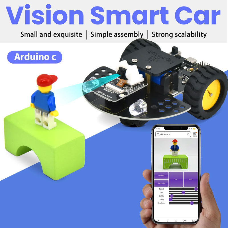 Jual Keyestudio Esp32-Cam Vision Smart Robot Car Arduino-Compatible Eds Ai Ca Robot Support Stem ...