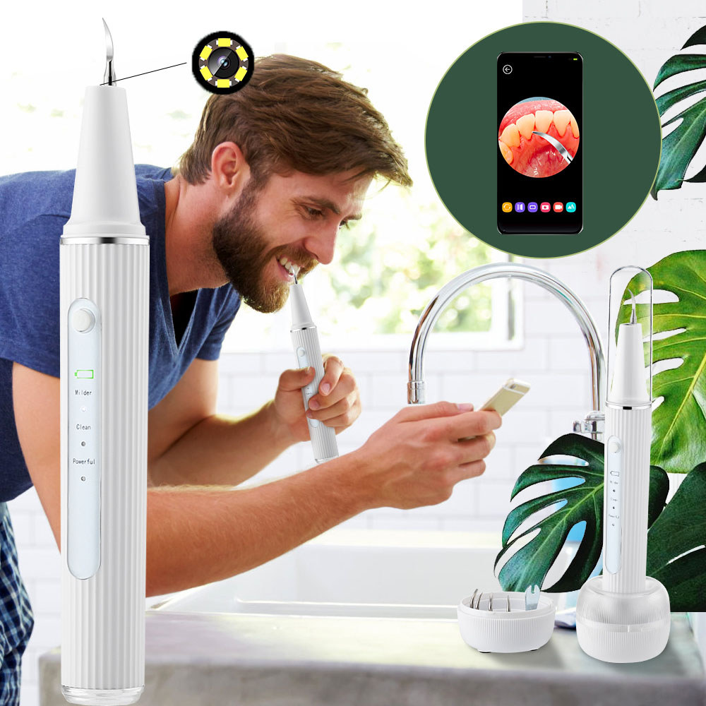 Jual Ultrasonic Teeth Cleaner Visual Electric Irrigator Dental Scaler ...
