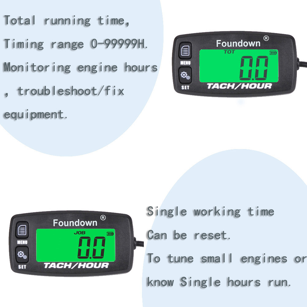 Jual Small Engine Tachometer RPM Measurement Digital Hour Meter ...