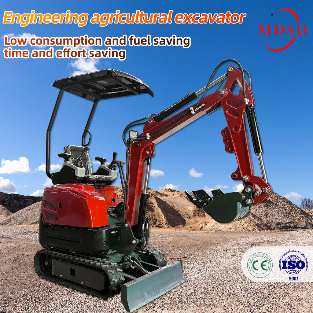 Jual MD-15 Mini Excavator 1.5T Mini Diesel Digger With Cab Diesel ...