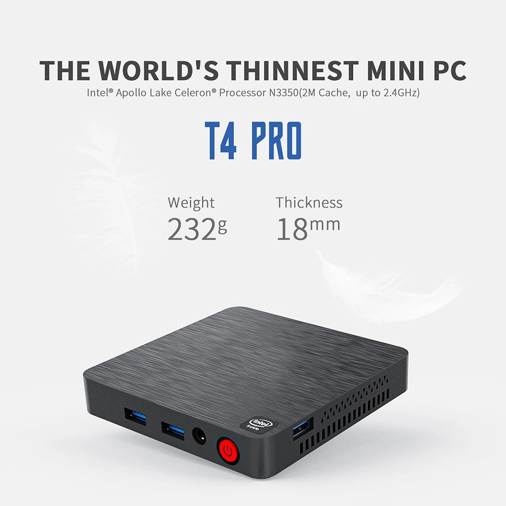 Jual Beelink T4 Pro Mini PC Intel Celeron N3350 MINI PC Windows 10 Pro ...