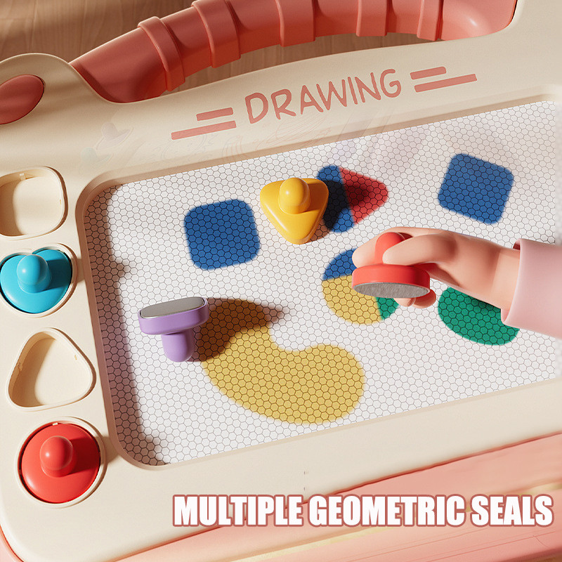 Jual Children Cartoon Drawing Board Baby Puzzle Magnetic Writing Board ...