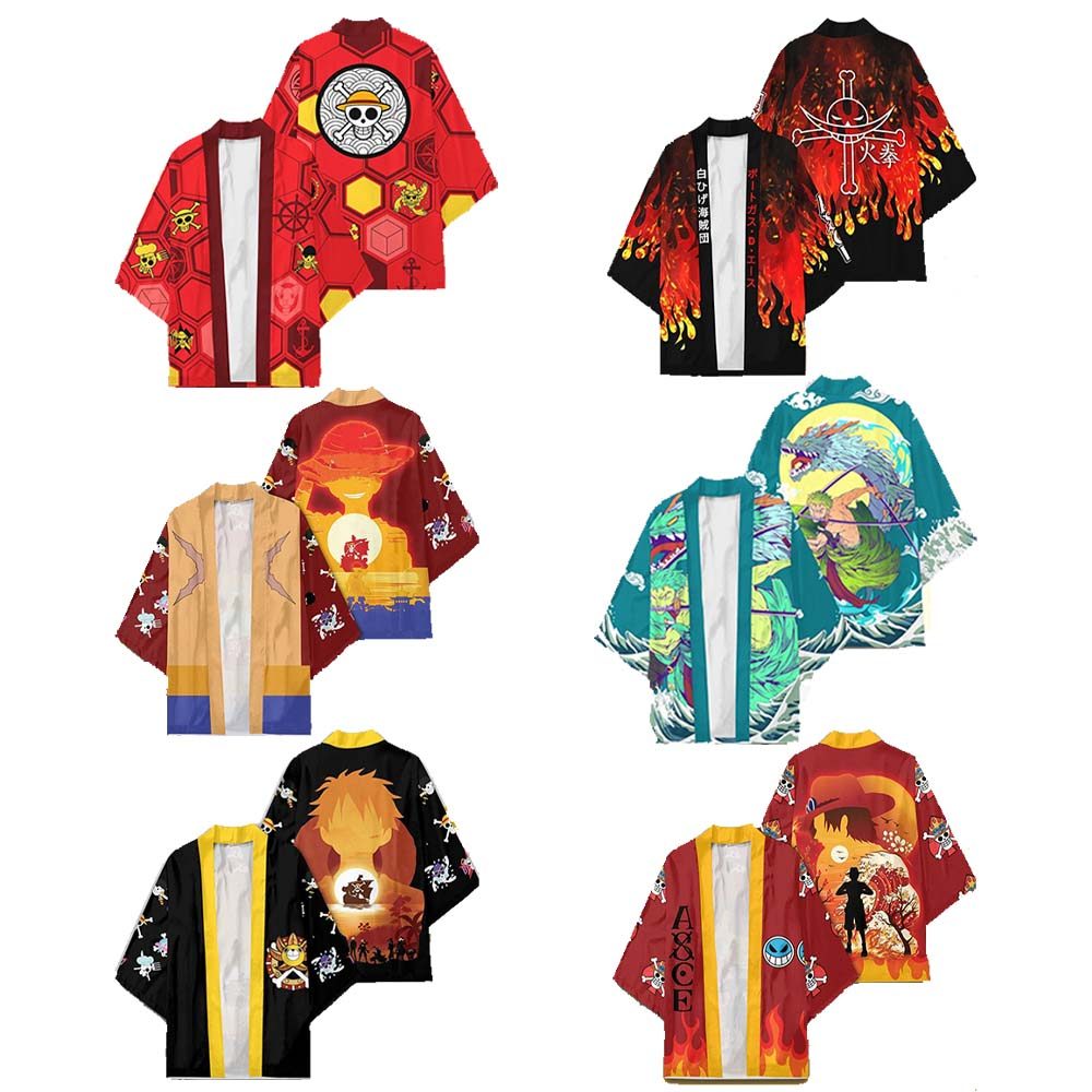 Jual Latest Anime One Piece Cosplay Costume Portgas D Ace Monkey D ...