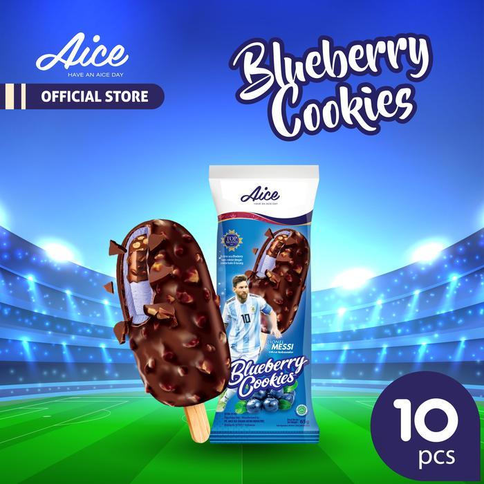 Jual Aice Ice Cream Blueberry Cookies 65g isi 10pcs | Shopee Indonesia
