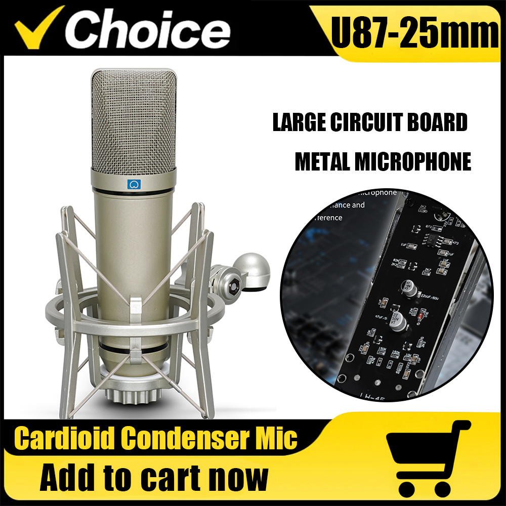 Jual U87 Studio Level Large Diaphragm Condenser Microphone Laptop ...