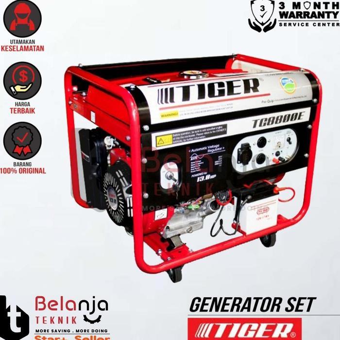 Jual Tiger Mesin Generator Set TG 8800 E 55KW Genset TG8800E 5500 Watt ...
