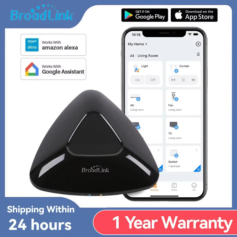Jual Broadlink RM MAX Smart Home Hub Wi-Fi BLE Universal Remote For IR ...