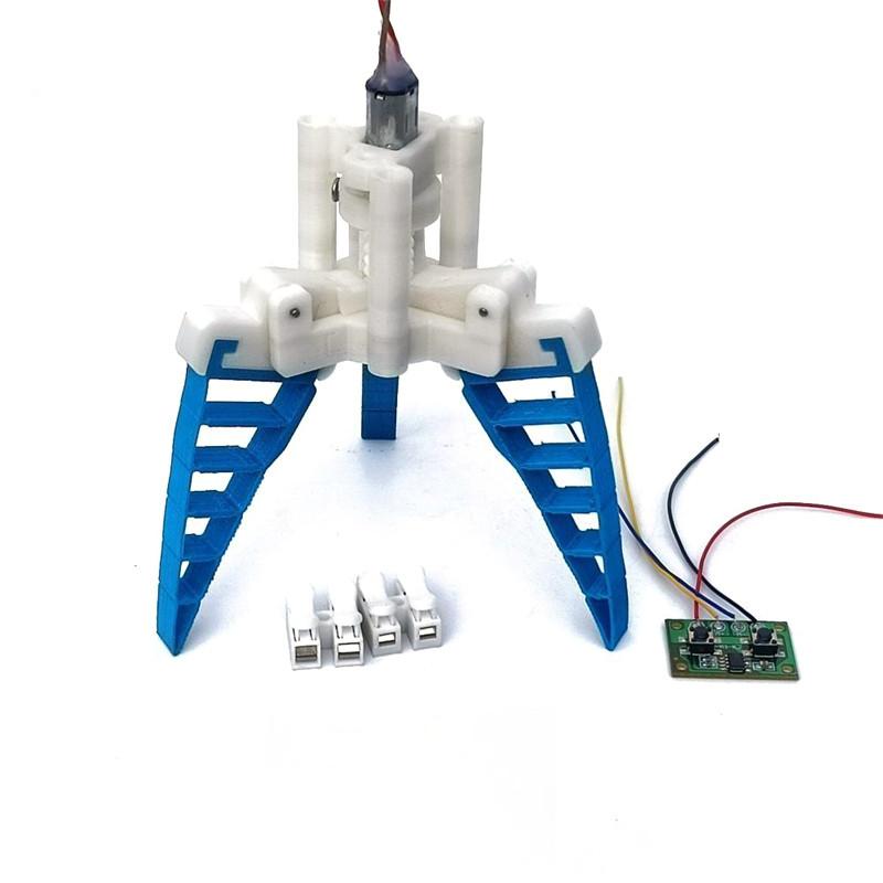 Jual N20 Motor Three-Finger Flexible Gripper Electric Robotic Claw 3D ...