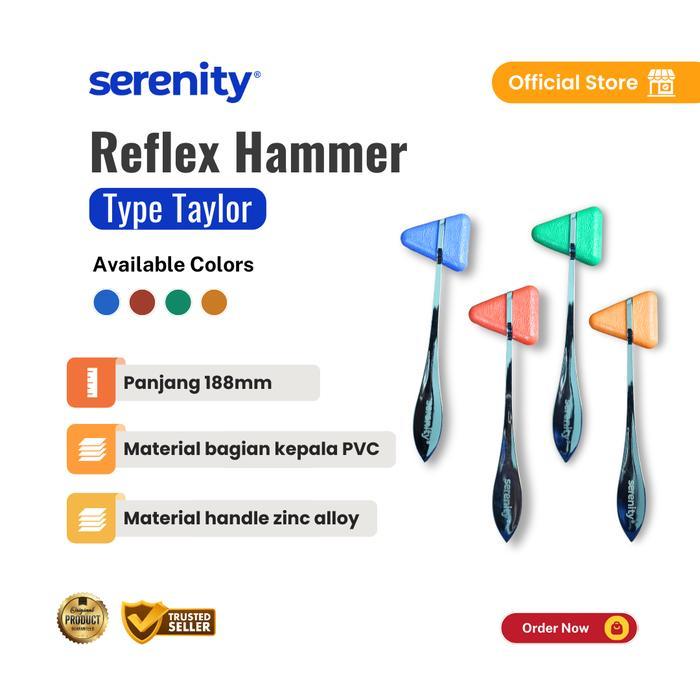 Jual Serenity Reflex Hammer Type Taylor Palu Refleks Medis Original ...