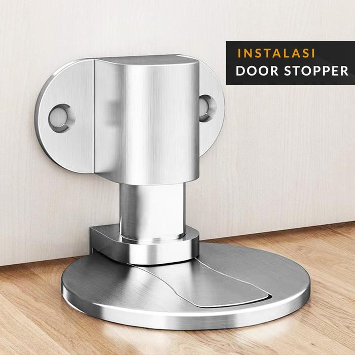 Jual a14c- Door Stop Magnet Adjustable Heavy Duty Stainless Penahan ...