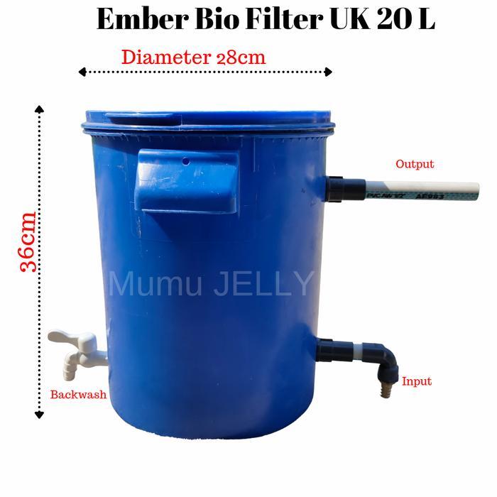 Jual PRODUK EMBER BIO FILTER KOLAM KOI 20 L Chamber filter | Shopee ...