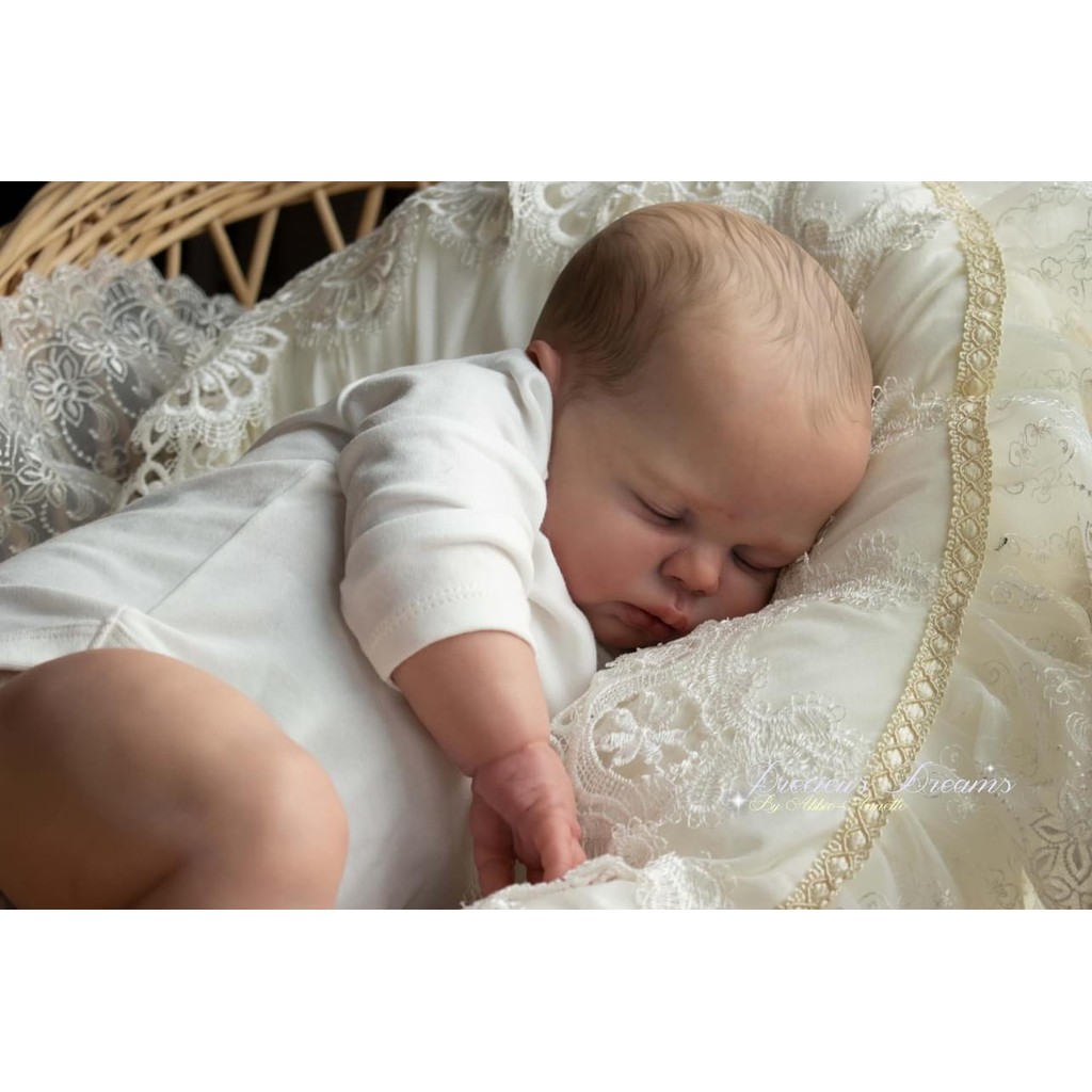 Jual NPK 19 Inch Sleeping Pickle Boy Reborn Doll - Lifelike Soft Cloth ...