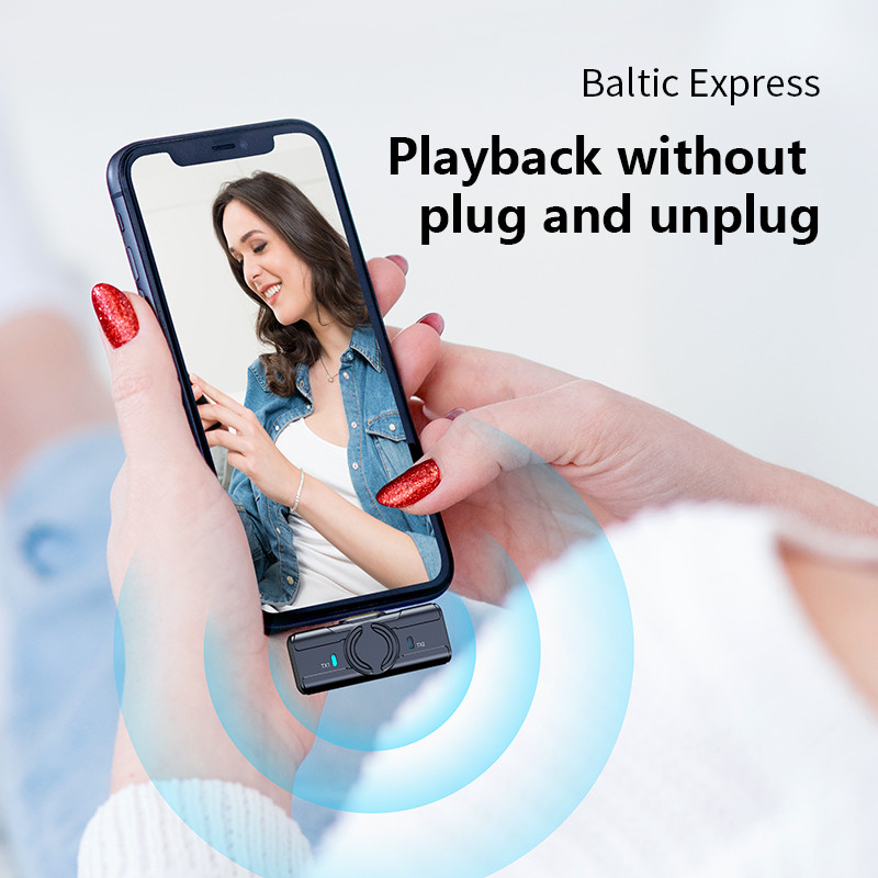 Jual Meuyag Wireless Lavalier Microphone Portable Type-C Button ...