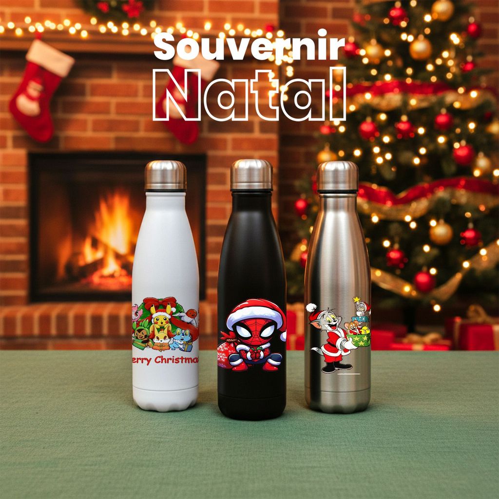 Jual BOTOL AIR Stainless Steel 304 Kapasitas 500ml Edisi Spesial Natal ...