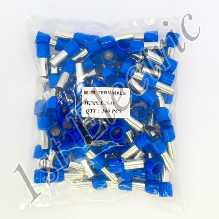 Jual Skun Kabel Ferules Ferulles 25mm 25 mm E2516 E25-16 E-2516 E-25-16 ...