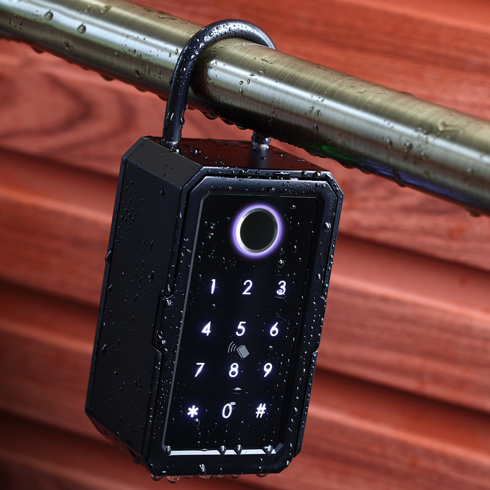 Jual Tuya Smart Key Box Fingerprint Safe Storage Lock Key Digital ...