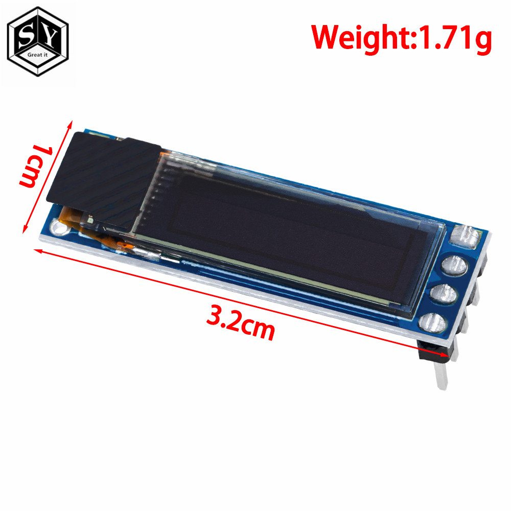 Jual 0.69 Inch 96X16 Oled Display Module White Display 0.69" Ssd1306 Lcd Screen Control Board ...