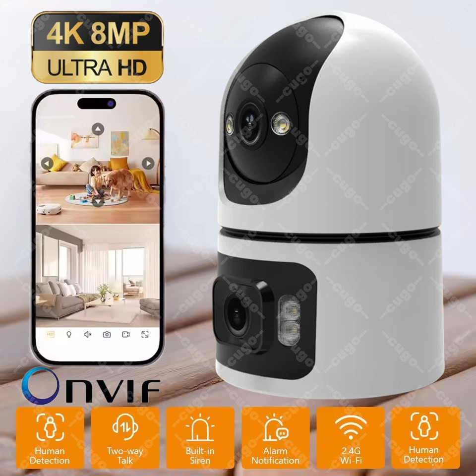 Jual 4K 8Mp Wifi Camera Onvif Smart Home Indoor Ip Cam Full Color Night ...