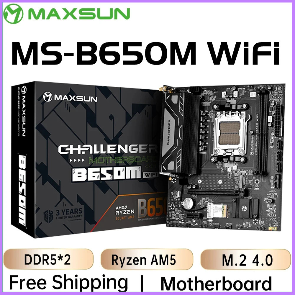 Jual MAXSUN New B650M WiFi Computer components Game motherboard DDR5 M ...