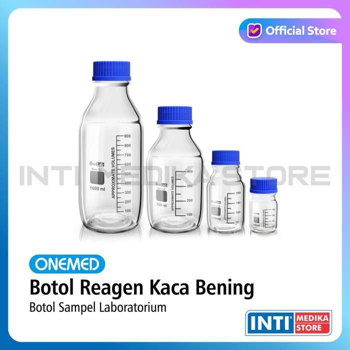 Jual ONEMED - BOTOL REAGEN KACA BENING SAMPEL LABORATORIUM REAGENT ...