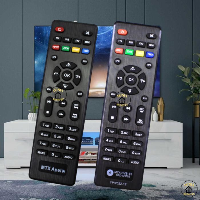 Jual News Remot Remote Set Top Box Matrix Apple HD DVB T2 Merah tanpa ...
