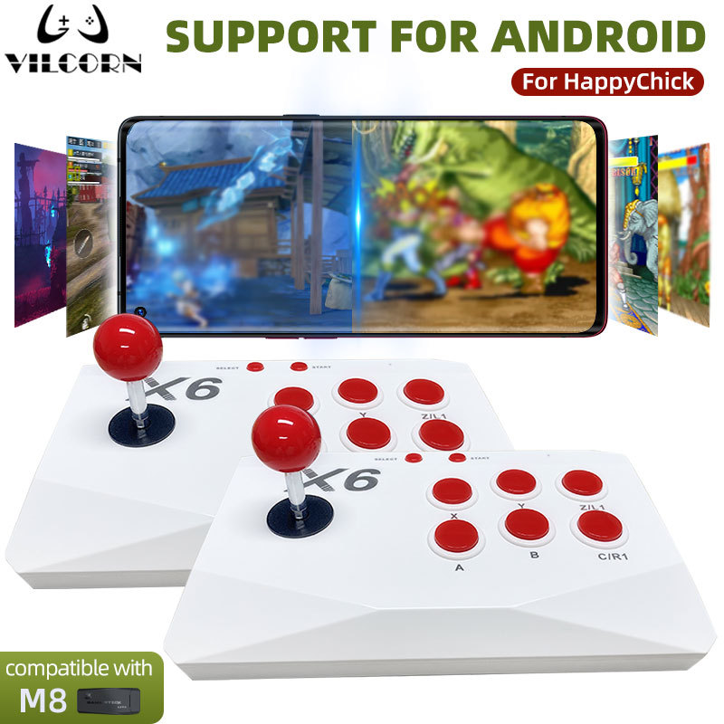 Jual Vilcorn X6 Arcade Joystick For M8 Game Stick 2.4G Usb Wireless ...