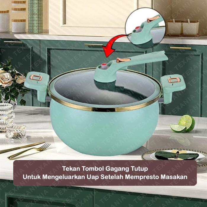 Jual [Exclusive Kokopanci] Texania Panci Presto Stainless Steel Anti ...