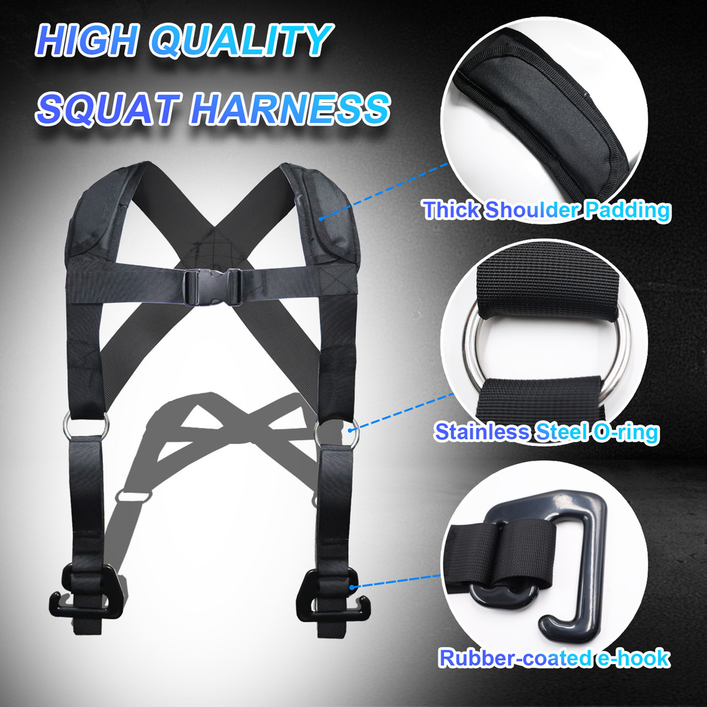 Jual Squat Harness Vest for Resistance Bands Adjustable Training Strap ...