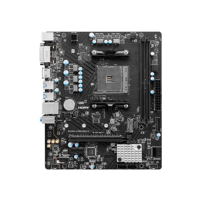 Jual MOTHERBOARD MSI B450M-A PRO MAX II (AM4, AMD PROMONTORY B450, DDR4 ...
