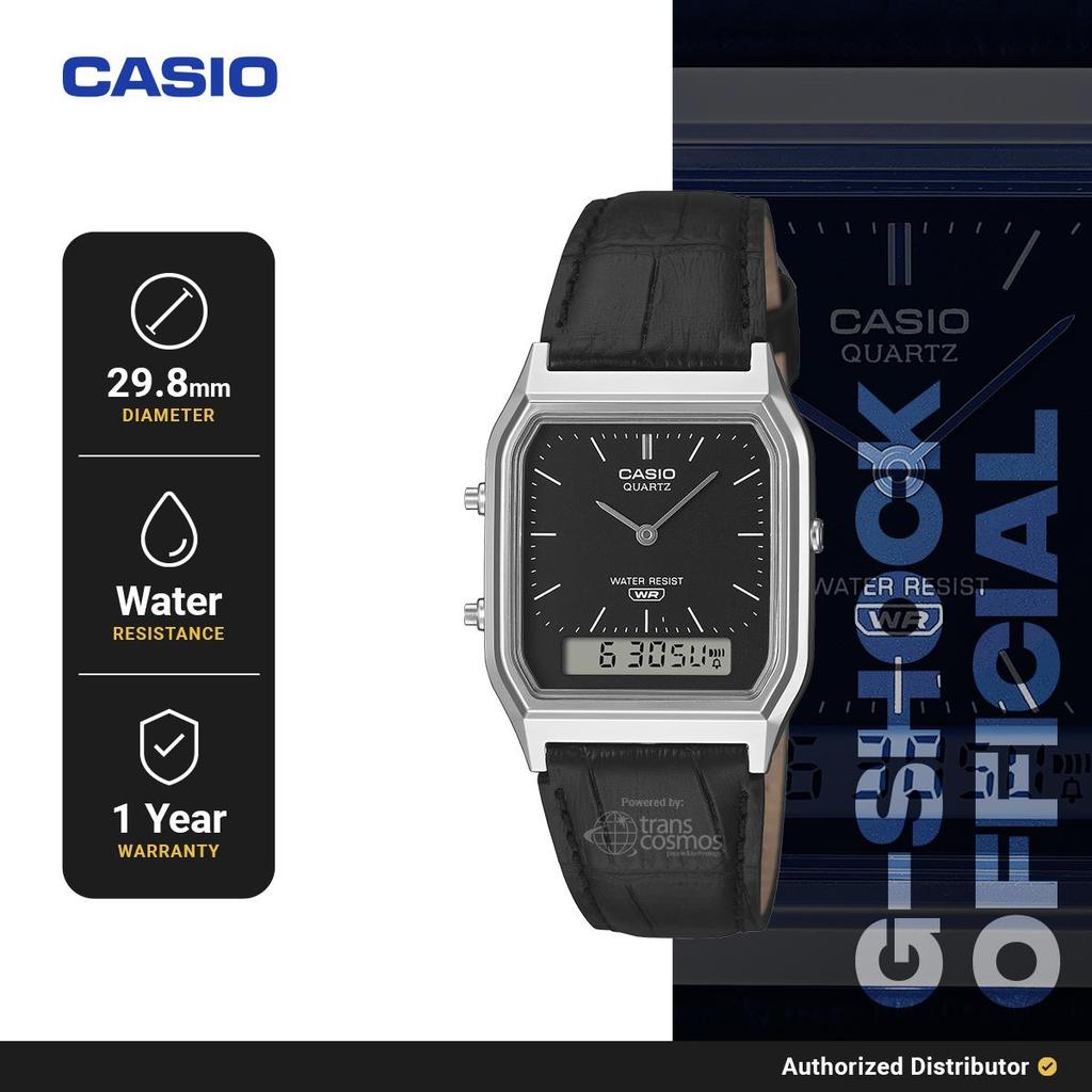 Jual Casio Jam Tangan Vintage Analog Digital Wanita AQ-230EL-1ADF ...