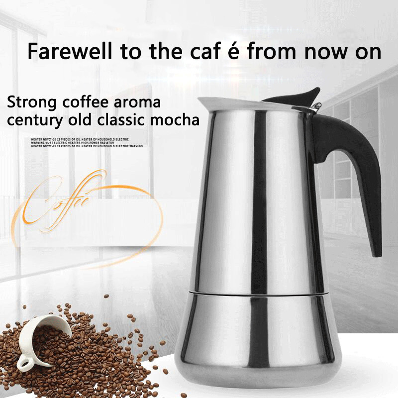 Jual 2/4/6/9 /12 cup mocha pot coffee machine espresso cup electric ...