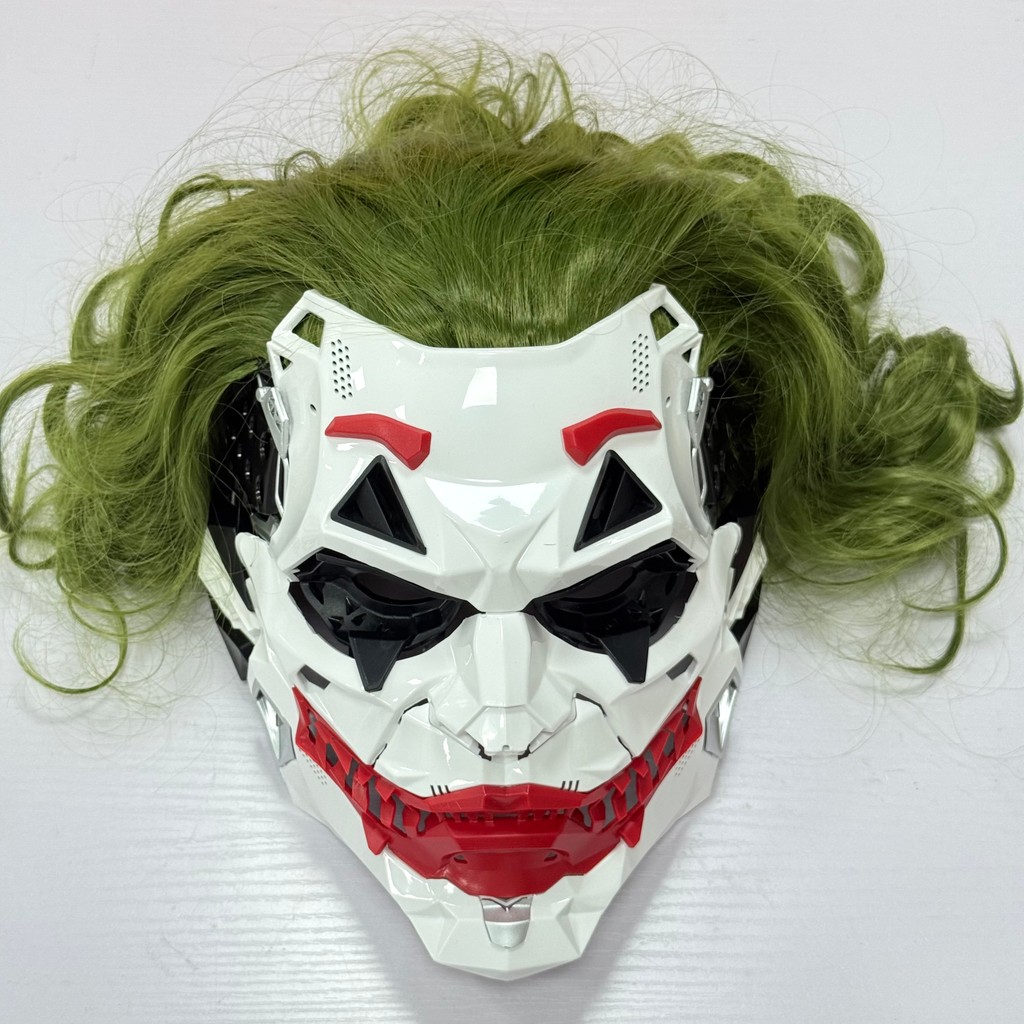 Jual Cyber Joker Man Full Face Mask Cosplay Resin Helmet Halloween Prop ...