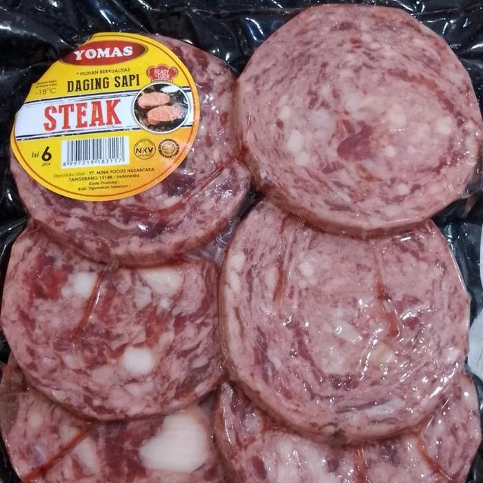 Jual Yomas beef saikoro steak 500 g | Shopee Indonesia