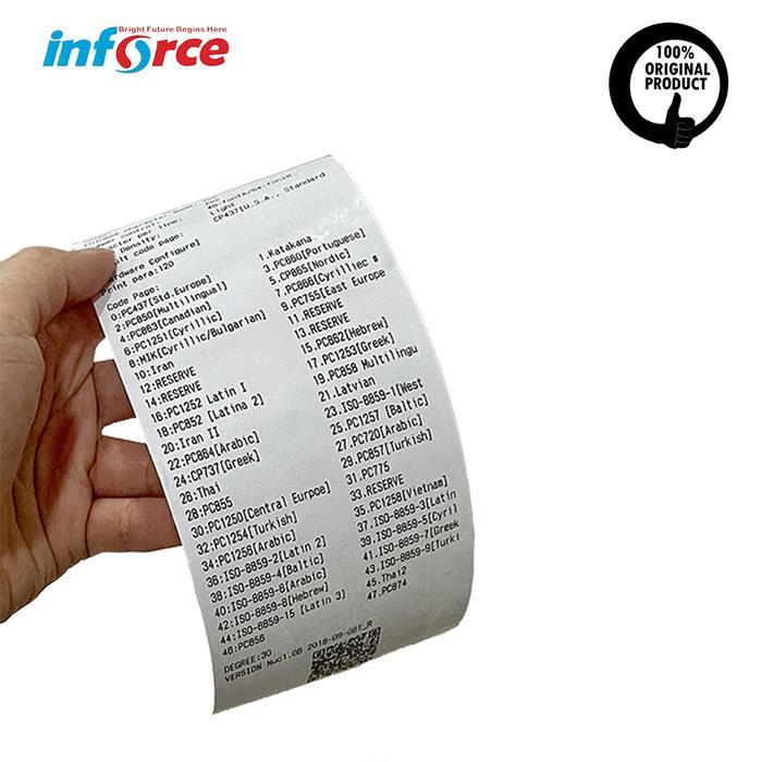 Jual ptbtr- Kertas Thermal 58X40 Mm Inforce Paper Roll 10 Struk Nota ...