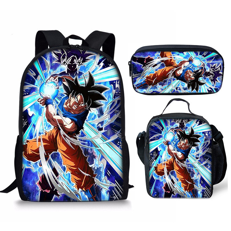 Jual Dragon Ball Anime Print Lunch Bag Pencil Case Backpack Set for ...