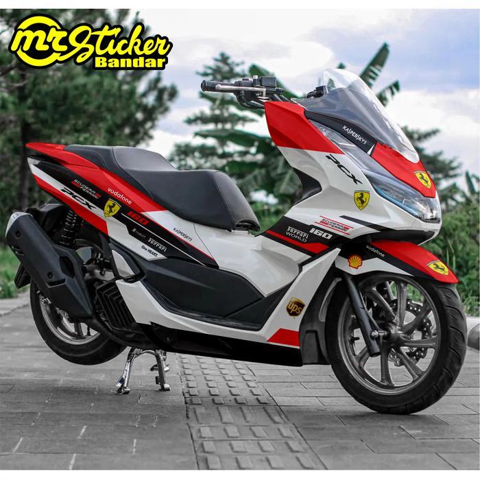 Jual Stiker Decal Pcx Full Blok Motor Pcx Scuderia Frr High Quality ...