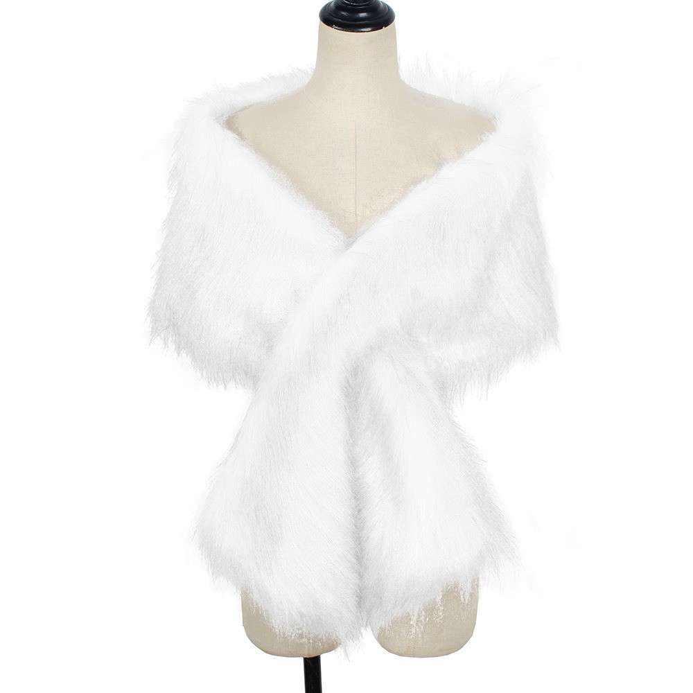 Jual Fashion Faux Fur Faux Fur Scarf Multicolour Widened Neck Warmer ...