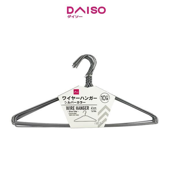 Jual ASLI Daiso Wire Hanger -Color - W41cm - 10 pcs.- READY STOCK ...