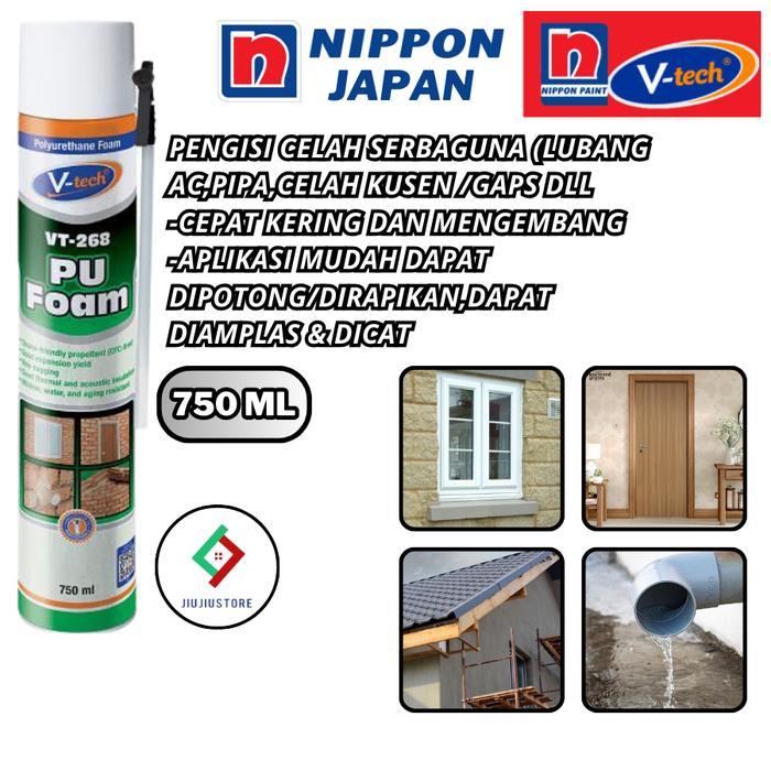 Jual naturplus- Polyurethane Sealant Foam Vtech Pu Foam Spray Nippon ...