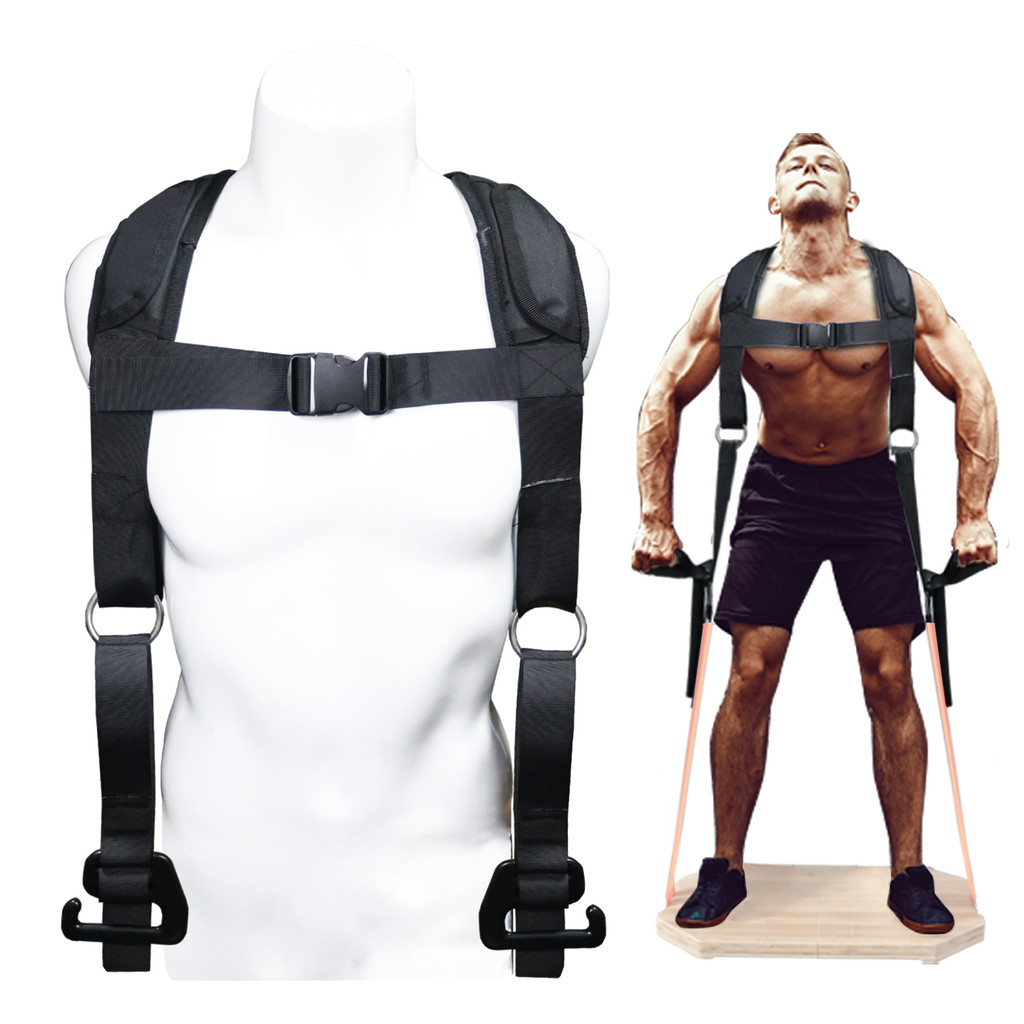 Jual Squat Harness Vest for Resistance Bands Adjustable Training Strap ...