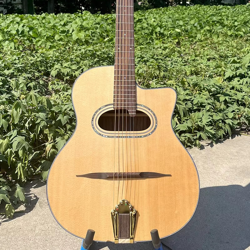 Jual High Quality Acoustic Gypsy Jazz Guitar Professional Handmade Folk ...