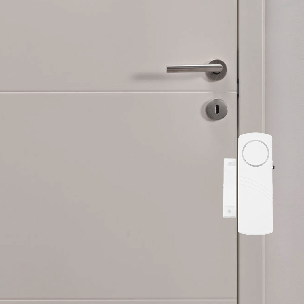 Jual Home Door Window Alarm Sensor White Double-Adhesive Tape Door ...