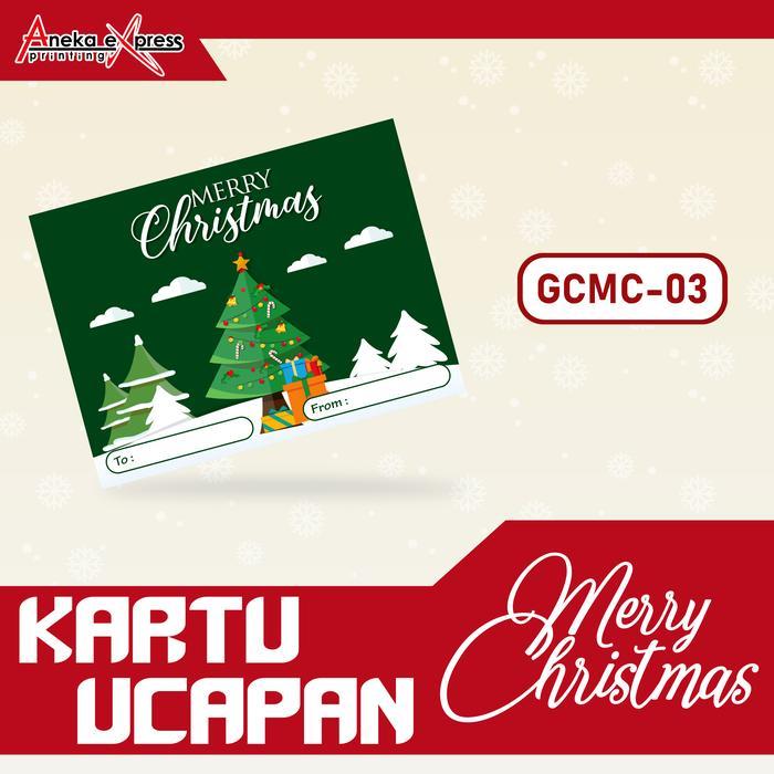 Jual Kartu Ucapan Natal Merry Christmas Greeting Card Natal Gift Card ...