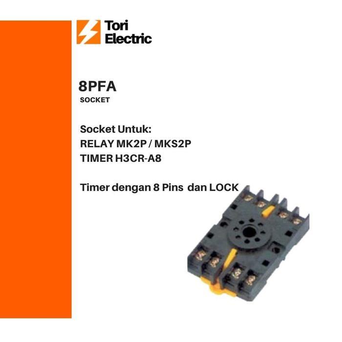 Jual ototr- Socket Relay Mks2P H3Cr-A8 8 Pin Lock 8Pfa Relai Timer | Shopee Indonesia
