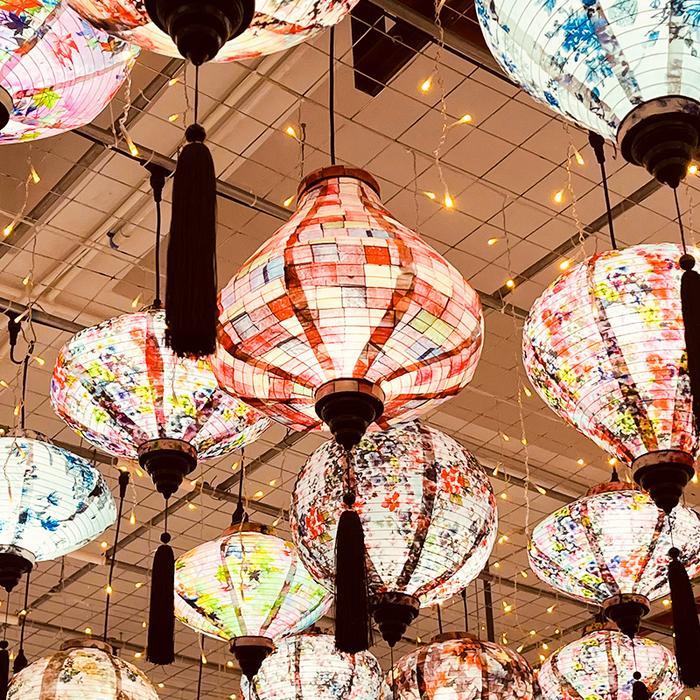 Jual SIAPKIRIM Lampion Motif Kerucut Lampion Segitiga Lampion Bunga ...
