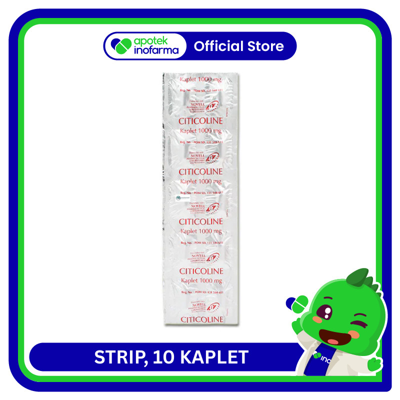 Jual CITICOLINE Novell KAPLET 1000 MG 1 STRIP (10) - Apotek Inofarma ...