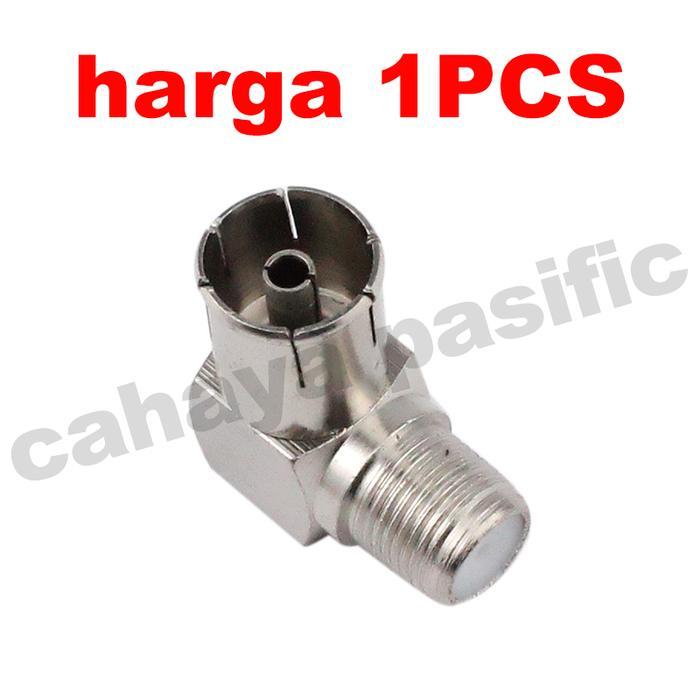 Jual News Jack tv antena drat L besi female/cewek connector besi super ...